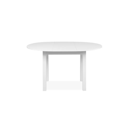 Table ronde allonge 100/140 DORA Blanc - Table BUT