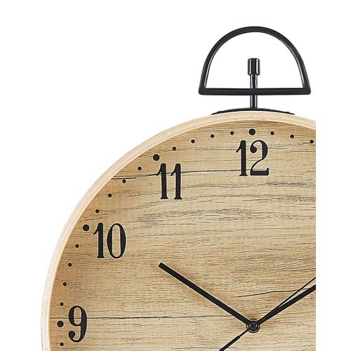 Horloge Murale Effet Bois Clair Ø 40 Cm Opfikon - Horloge - Pendule BUT