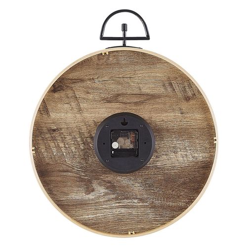 Horloge Murale Effet Bois Clair Ø 40 Cm Opfikon - Horloge - Pendule BUT