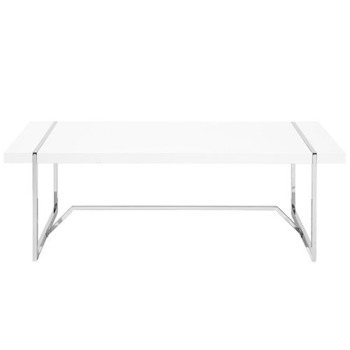 Table Basse Rectangulaire Blanche Tulsa - Table basse BUT