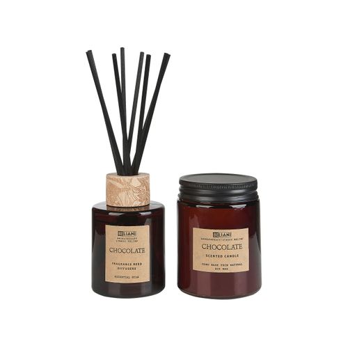 Bougie En Cire De Soja Et Diffuseur De Parfum Chocolat Dark Elegance - Diffuseur - Senteur BUT