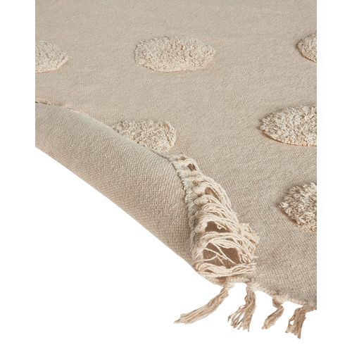 Tapis De Sol 140 Cm Beige Wahar - Tapis salon et chambre BUT