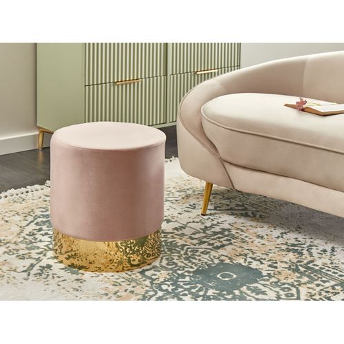 Pouf Sophia Rose Pastel Velours - Pouf - Poire BUT