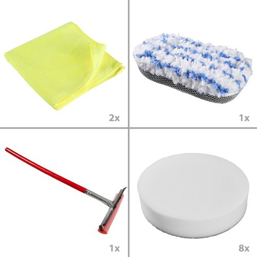 Machine à Polir Polisseuse Rectifieuse Excentrique + Set 4 Éponges De ...