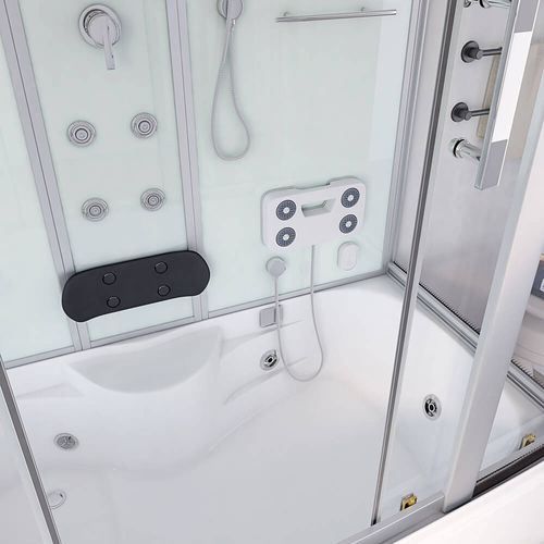 Douche à Vapeur Avec Fonction Balnéo Et Éclairage LED Diamond - 170 X ...