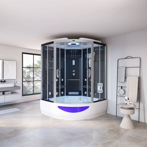 Douche Vapeur Avec Fonction Balnéo Et Sauna Vapeur Exclusive - 150 X ...