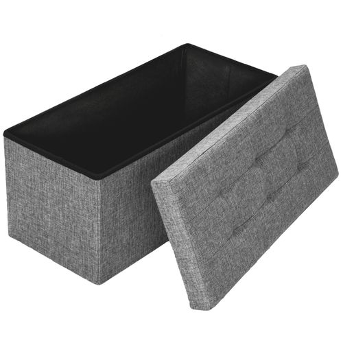 Pouf Avec Espace De Rangement Gris Clair - Pouf - Poire BUT