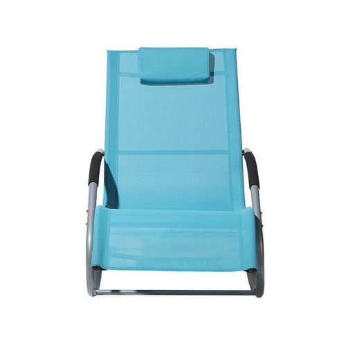 Chaise Longue Métal Turquoise Carano - Chaise longue - Transat BUT