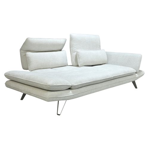 Canapé 3 places ANGELO tissu Channel crème - Canapé BUT