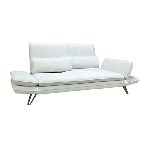 Canapé 3 places ANGELO tissu Channel crème - Canapé BUT