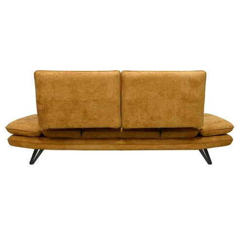 Canapé 3 places ANGELO tissu Channel orange - Canapé BUT