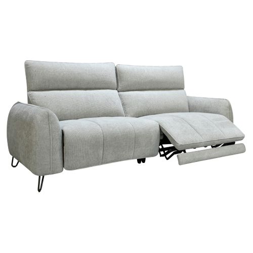 Canapé relax 3,5 places LYNA tissu grège - Canapé BUT