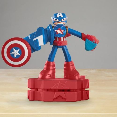 Captain America, Coffret Bouclier Tamponneur Avec Figurine Flexible ...