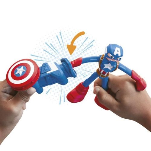 Captain America, Coffret Bouclier Tamponneur Avec Figurine Flexible ...