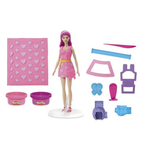 Play-doh Barbie Coeurs Et Coiffure, Coffret De Pâte à Modeler - Toute l ...