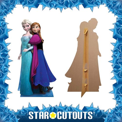 Figurine En Carton Elsa et Anna Dos à Dos La Reine Des Neiges Disney ...