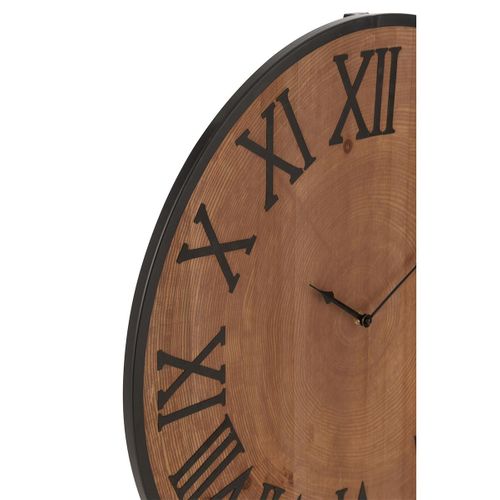 Horloge Murale Effet Bois "nue" 60cm Naturel - Horloge - Pendule BUT