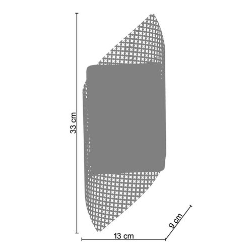 Applique Boucle Lacy Cuadrado Métal Rojo D13xp13xh9 Cm - Applique BUT