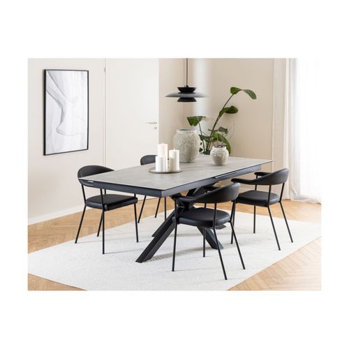 Table De Salle à Manger Rectangulaire Extensible En Céramique 8/10 ...