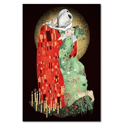 Tableau Dracula De Coppola Dans Le Style De Klimt Le Baiser 40 X 60 Cm ...
