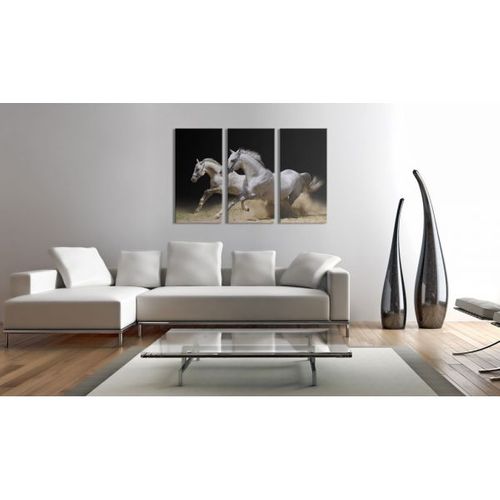 Tableau Chevaux - Force Et Dynamique 120x80 Cm - BUT