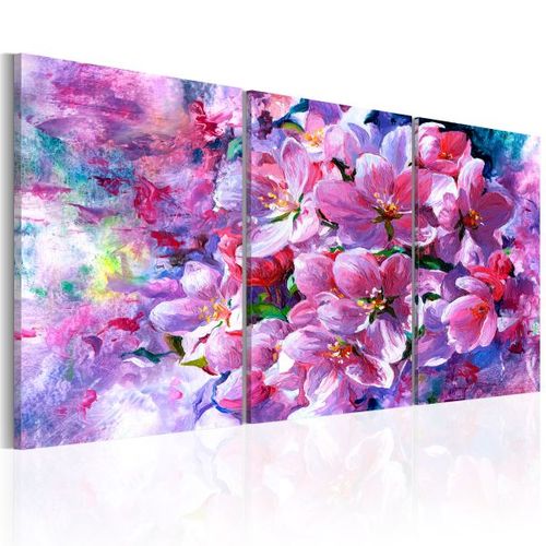 Tableau Fleurs Lilac Flowers 60x30 Cm - Tableau - Toile BUT