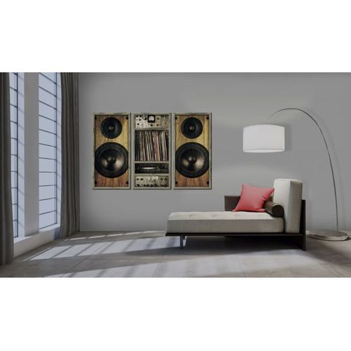 Tableau Vintage Music Of The Past 120x80 Cm - Tableau - Toile BUT