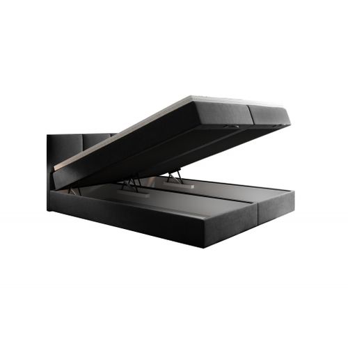 Lit Boxspring 140x200 Cm Royal Matelas Ressorts Intégrés, Rangement ...