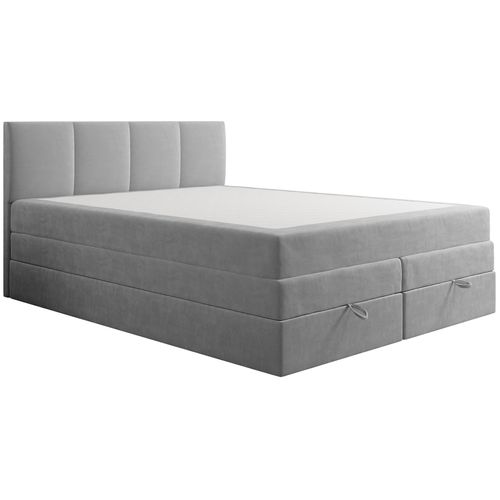 Lit Boxspring 140x200 Cm Prado Avec Rangement Et Matelas Ressorts ...