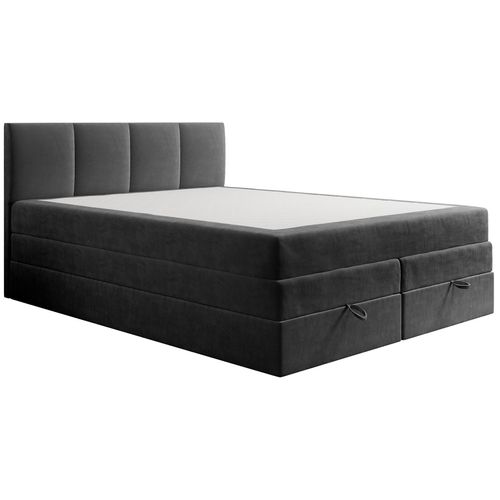 Lit Boxspring 140x200 Cm Prado Avec Rangement Et Matelas Ressorts ...