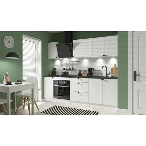 Haut 60 cm 1 porte ELSA blanc - Meuble haut de cuisine BUT