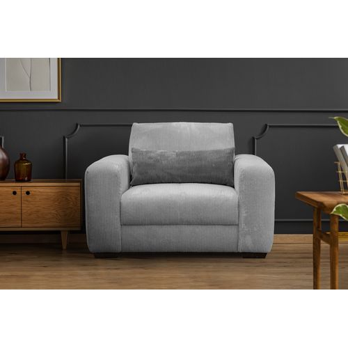 Fauteuil En Velours Côtelé Oli, Gris Clair - Voir toute l'offre BUT