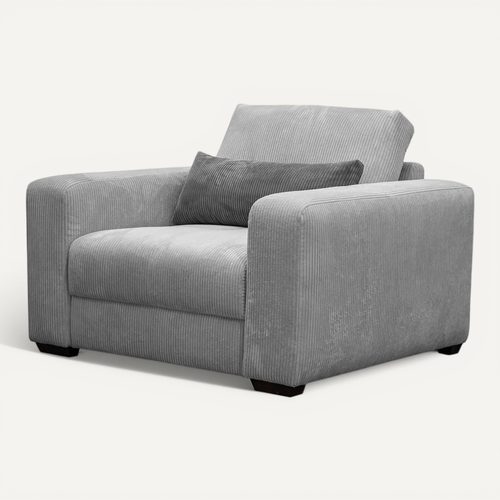 Fauteuil En Velours Côtelé Oli, Gris Clair - Voir toute l'offre BUT