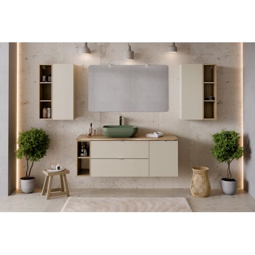 Colonne Murale Ouverte Pour Salle De Bains Dalia Chêne Cremona 20 X 80 ...