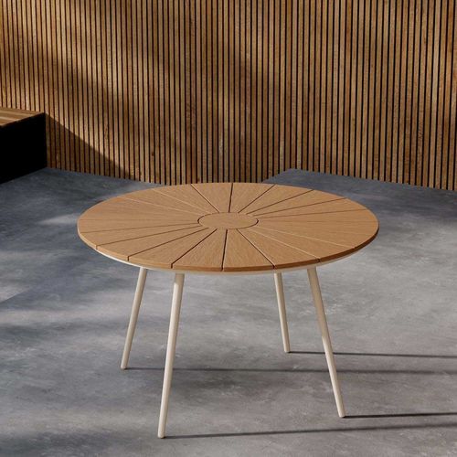 Table De Repas Extérieure 120 Cm San Vito Beige - Table de jardin BUT