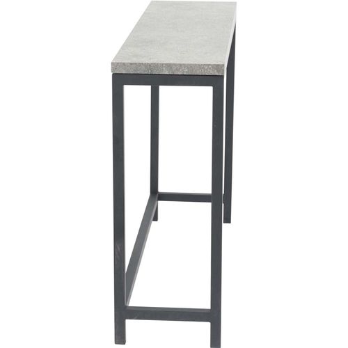 Console En Acier Et Mdf Rise Plateau Imitation Béton - Table console BUT