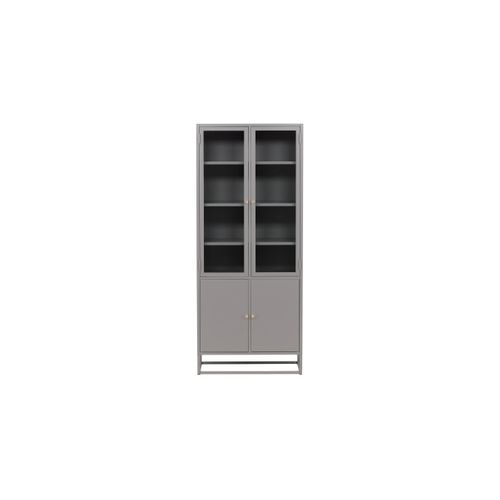 Vaisselier 4 Portes "bakal" 190cm Gris Clair - Vaisselier et vitrine BUT
