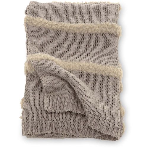 Plaid Déco "katleen" 130x170cm Gris Clair - Plaid BUT