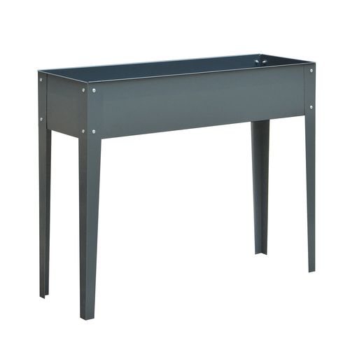 Bac Potager Surélevé En Métal Avec 3 Trous D’évacuation 100x30x80 Cm ...