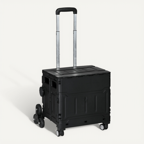Caddie Pliable 80 Kg Avec Poignée Télescopique Et Couvercle, Monte ...