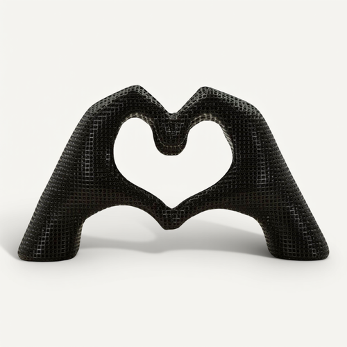 Statue Mains Amoureux Noir Décoration Maison Et Bureau 25 X 7,5 X 13,5 ...