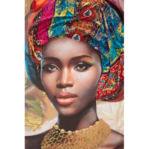 Tableau Multicolore Femme Costume Traditionnel - Tableau - Toile BUT