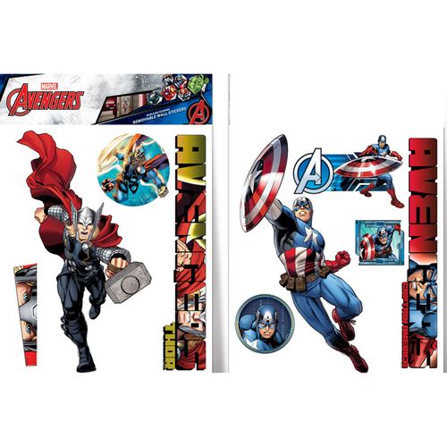 Stickers Géant Captain America Et Thor Marvel - 50x70cm - Stickers BUT