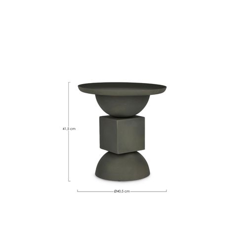 Table Ronde Design En Métal Coloré D41 - Pola - Bout de canapé BUT