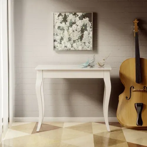 Console Extensible 90x40/308 Cm Olanda Frêne Blanc - Table console BUT