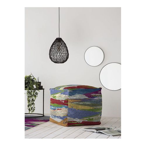 Pouf Multicolore Abstrait Moderne Serra Multicolore 50x50x50 - Pouf ...