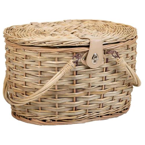 Panier Pique-nique Marron 40x28x25h - Vaisselle jetable et pique nique BUT