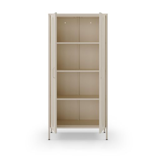 Vaisselier 2 Portes En Métal H170cm - Vaisselier et vitrine BUT