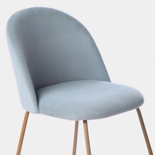 Chaise De Salle à Manger En Velours Azul 49x81cm - Chaise BUT