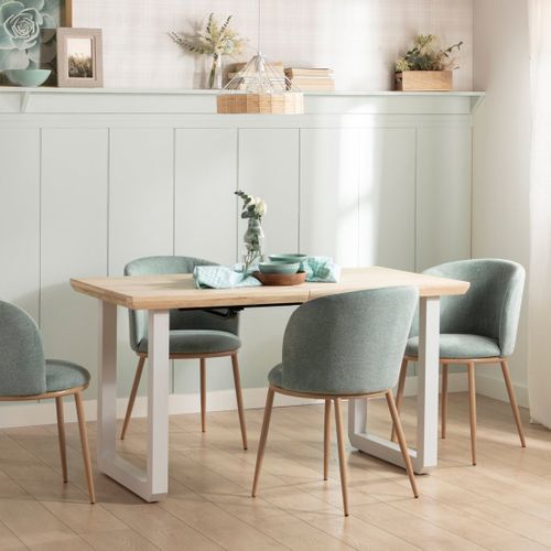 Table Extensible En Bois Naturel 140x76cm - Table BUT